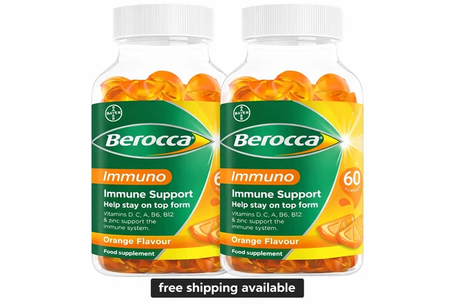 BEROCCA IMMUNO MULTIVITAMIN Gummies - 60 Gummies - Orange Flavour - New ...