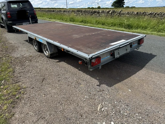WOODFORD TILT BED Car Trailer Flat Twin Axle With Ramps £3,056.50 ...