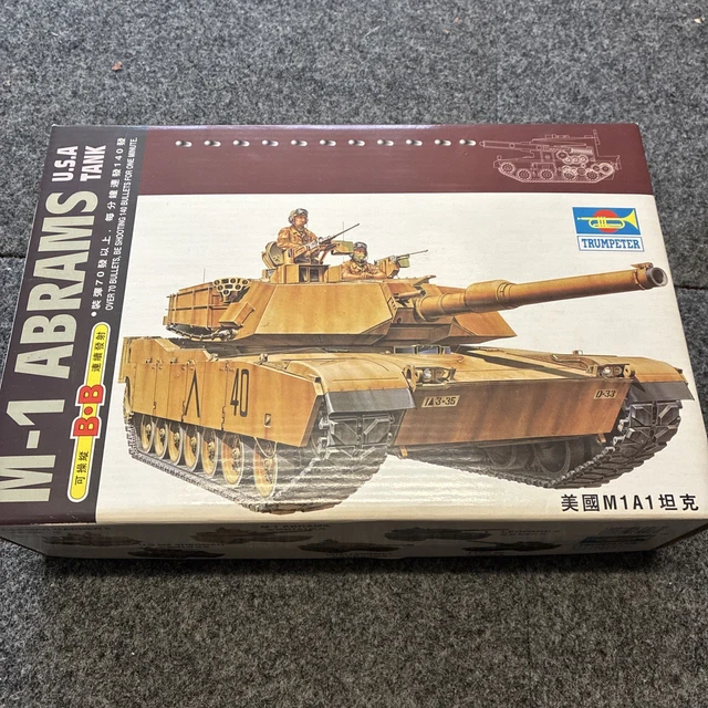 TRUMPETER 1:35 #05506 M1 Abrams USA Tank EUR 29,00 - PicClick DE