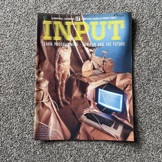 INPUT MAGAZINE MARSHALL Cavendish Issue No. 17 1984 Computer ...