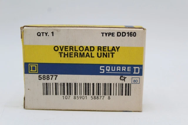 SQUARE D DD160 Overload Relay Thermal Unit $8.00 - PicClick