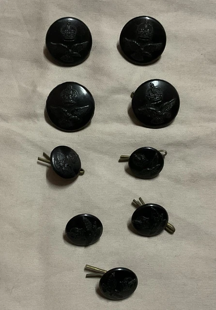 VINTAGE WWII RAAF Raf Flying Eagle Uniform Buttons Lot Of 9 $24.00 ...