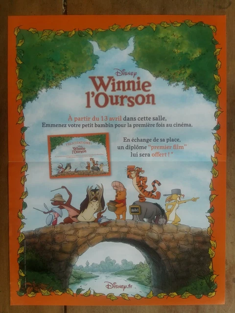 WINNIE THE BEAR Walt DISNEY cartoon poster 40x60cm * £10.26 - PicClick UK