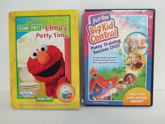 POTTY TRAINING DVD Lot Elmo's Potty Time & Pull-Ups Big Kid Central EUR ...