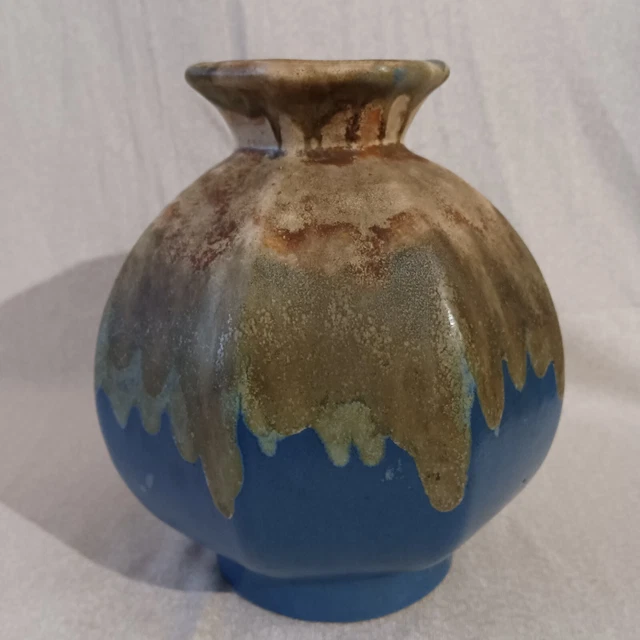 VASE ART DECO En Gres Signature A Identifier Hauteur 20Cm. EUR 35,00 ...