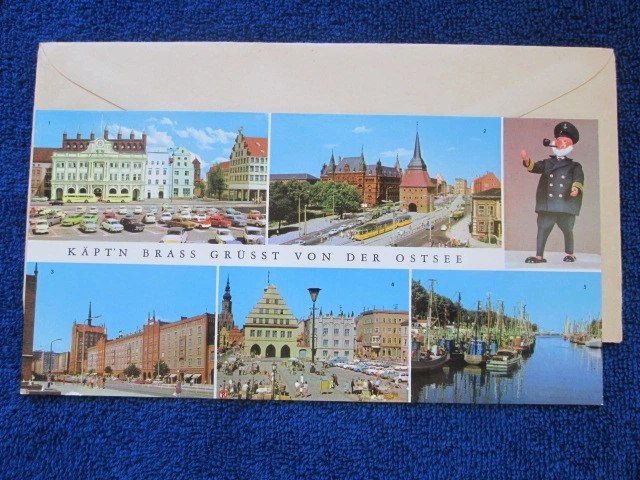 DDR POSTKARTE ANSICHTSKARTE mit Umschlag KÄPT´N BRASS GRÜSST VON DER ...