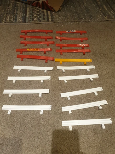 SCALEXTRIC ARMCO BARRIERS x19 - Red, White & Yellow £1.75 - PicClick UK