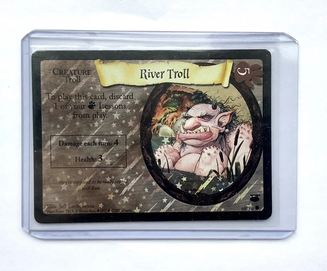 HARRY POTTER TCG River Troll Diagon Alley 2002 Wizards of the Coast Foil Card £5.99 - PicClick UK