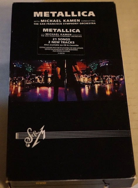 METALLICA S&M LIVE with the San Francisco Orchestra VHS video tape 1999 ...