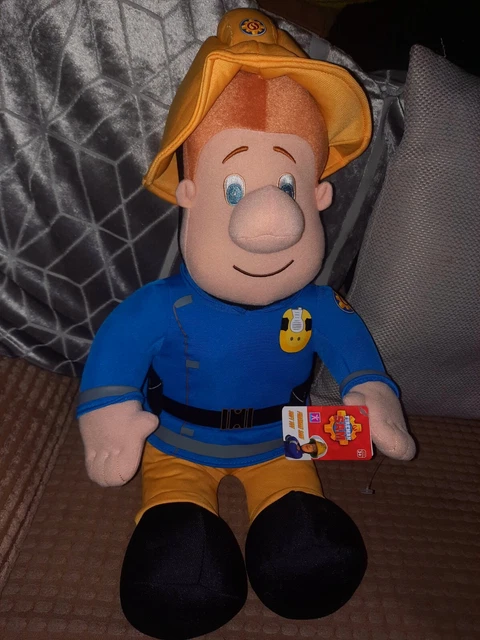 FIREMAN SAM - Sam 30cm Plush Kids Soft Toy CBeebies £13.20 - PicClick UK
