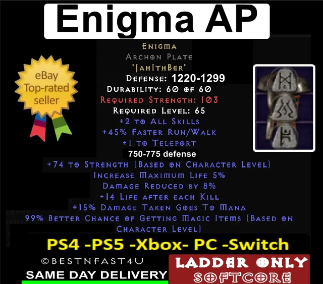 S4 LADDER - GUARDIAN ANGEL -PC-XBOX-PS4-PS5-SWITCH Diablo 2 Res D2R ...