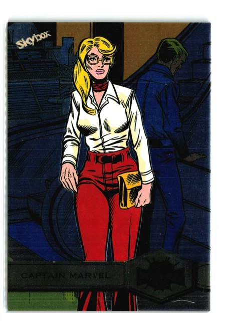 2021 SKYBOX METAL Universe Spider-Man Yellow Captain Marvel #117 EUR 2 ...