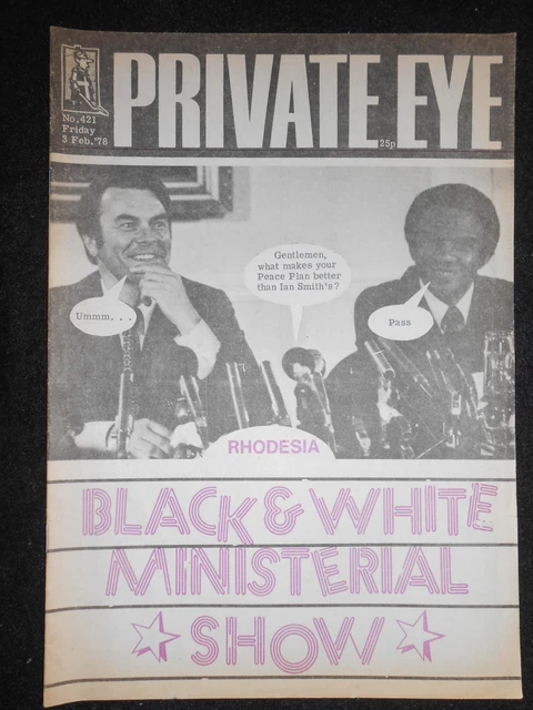 PRIVATE EYE - Vintage Satirical Political Humour Magazine - 3rd ...