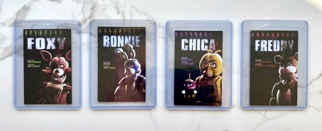 FIVE NIGHTS AT FREDDYs FOXY BONNIE CHICA Set of 4 Promo Card FNAF Dave ...