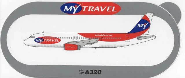 ~ MYTRAVEL AIRWAYS ~ Airbus A320 Sticker / Decal ~ HIGHLY RARE ~ £5.00 ...