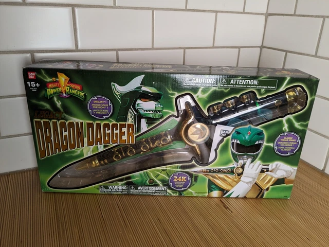 MIGHTY MORPHIN POWER Rangers Bandai Legacy Dragon Dagger 24K Gold ...
