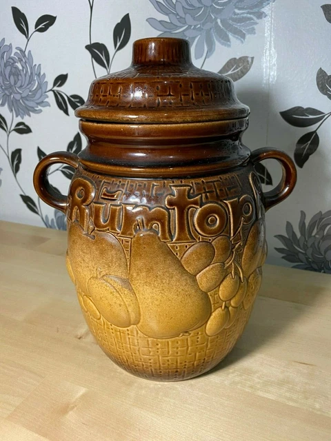 VINTAGE WEST GERMAN Ceramic Rumtopf Scheurich Keramik 820-28 Fruit ...
