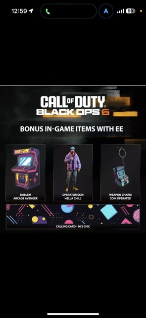 RARE CALL OF Duty Black Ops 6 x EE - Hella Chill Operator Skin Bundle ...