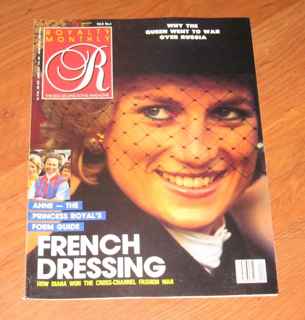 ROYALTY MONTHLY MAGAZINE Vol 8 #4 January 1989 Princess DIANA Princess ...