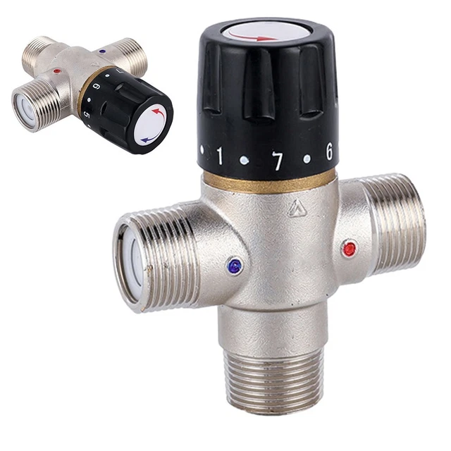 VANNE THERMOSTAT EN laiton pour la baignade contr?le pr??cis de la temp??rature EUR 31,39 ...