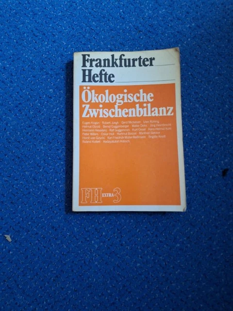 FRANKFURTER HEFTE FH EXTRA 3 Bilan Écologique Revue EUR 2,95 - PicClick FR