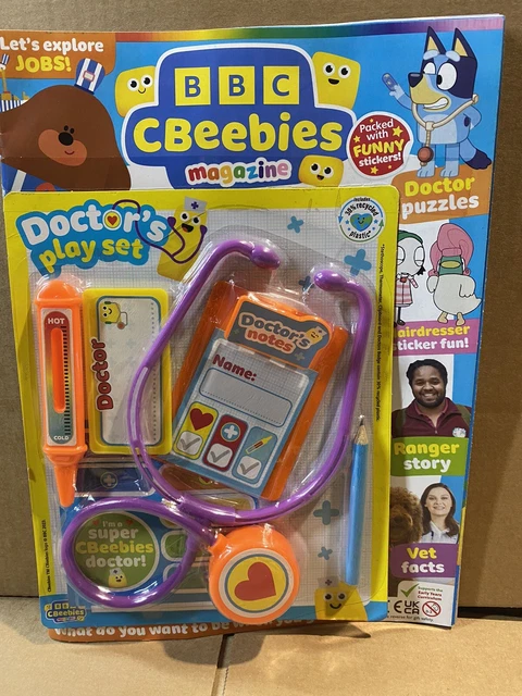 BBC CBEEBIES MAGAZINE #633 2024 Doctors Playset Toys £9.99 - PicClick UK