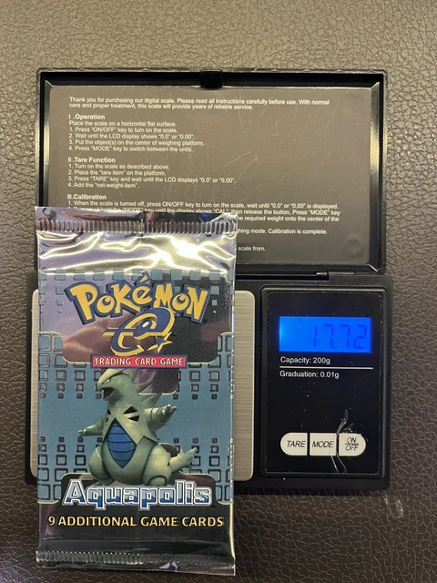 POKEMON AQUAPOLIS BOOSTER Pack Sealed Tyranitar Art 17.73g (Likely ...
