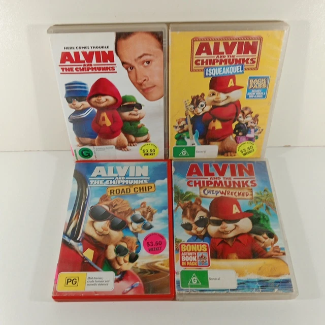 ALVIN AND THE Chipmunks DVD Ex Rental Bundle Lot Region 4 PAL $20.00 ...