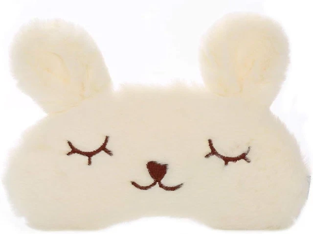 LOVELY RABBIT EYE Mask for Sleeping Women Travel Eye Mask for Airplane ...