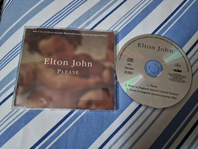 ELTON JOHN - Please - CD single fabriqué en Angleterre Junior Vassquez Mixes EUR 1,15 - PicClick FR