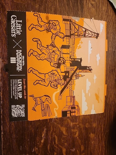 LITTLE CAESARS CALL Of Duty Modern Warfare III Collectible Pizza Box ...