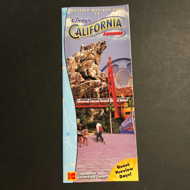DISNEY'S CALIFORNIA ADVENTURE 1999 Brochure MAP & GUIDE Introducing ...