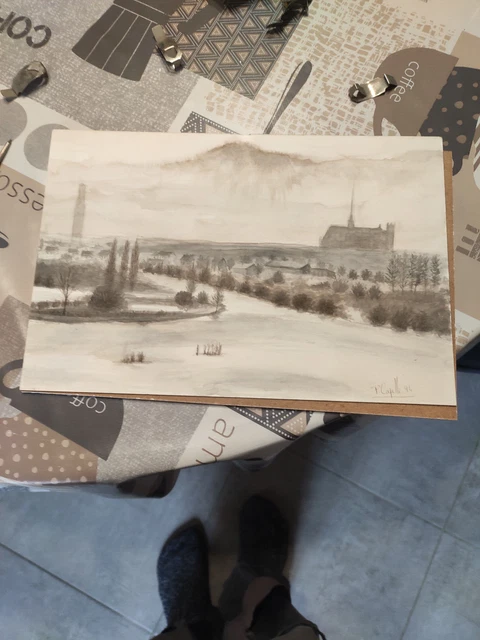 ANCIEN TABLEAU AQUARELLE signé philippe capelle et authentifié EUR 18,00 - PicClick FR