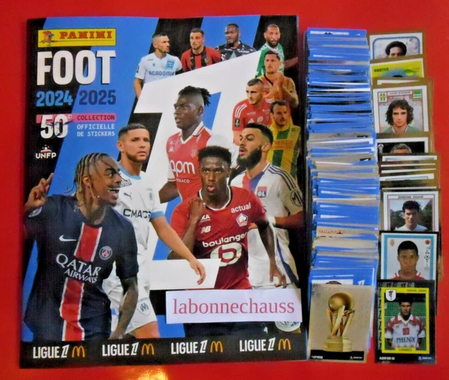 PANINI FOOT 2025 Album + 530 vignettes inclus les 20 légendes à coller ...