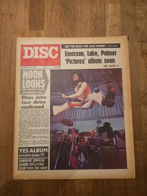 DISC AND MUSIC Echo October 30th 1971 The Who Cover £18.00 - PicClick UK