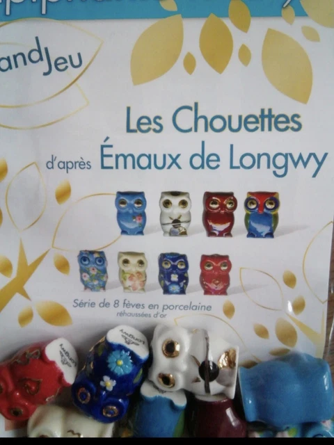 EMAUX DE LONGWY Lot Collector De Fèves Chouettes Neuves EUR 60,00 ...