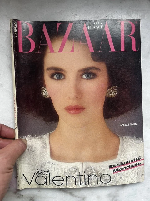 MAGAZINE HARPER’S BAZAAR Italia France Mars 1985 Isabelle Adjani EUR ...