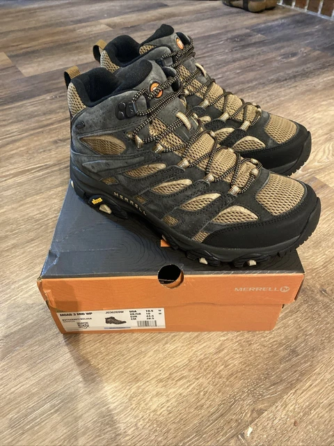 MERRELL J036269W MEN'S Moab 3 Mid Waterproof Lace-Up Hiking Boot, 10 ...
