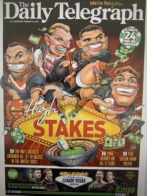 BRISBANE BRONCOS 2024 NRL League Vegas Reece Walsh Mini Colour Poster ... BRISBANE BRONCOS 2024 NRL League Vegas Reece Walsh Mini Colour Poster ...