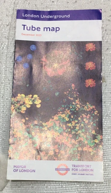 NEW THREE PACK TfL London Underground Tube Map December 2023 2nd Class ...