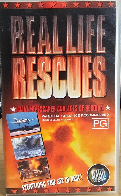 REAL LIFE RESCUES VHS Cassette $5.00 - PicClick AU