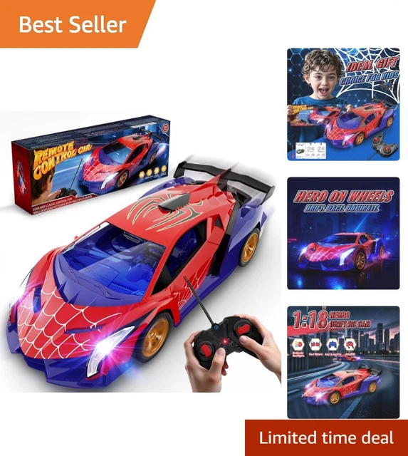 FAST-PACED 1:18 RC Car with Realistic Interior - Perfect for Young ...