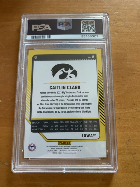 2024 CAITLIN CLARK Coll Donruss Red Mint 9 By PSA $34.44 - PicClick CA