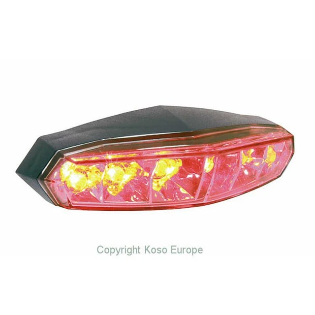 UNIVERSEL MOTO MINI Feu Arrière LED avec Rouge Réflecteur Koso EUR 34 ...