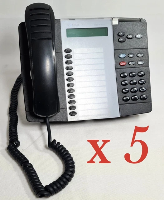 5 X TÉLÉPHONE IP MITEL 5312 noir EUR 35,46 - PicClick FR