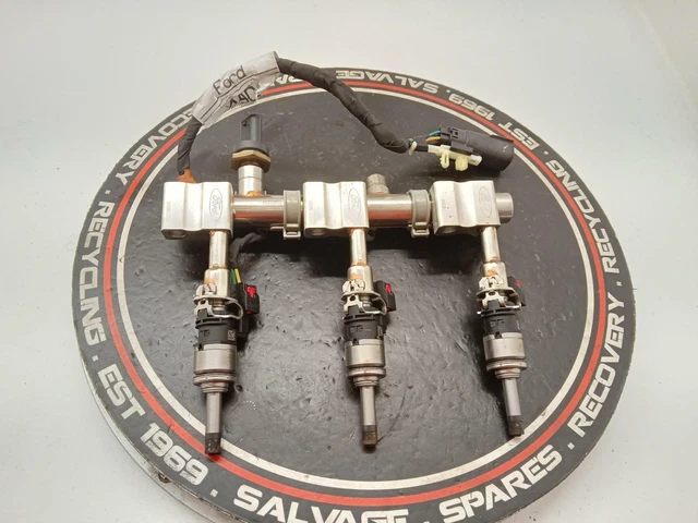 FORD PUMA 2021 Mk2 Fuel Injector Rail + Injectors 1.0 Petrol H6bg-9f797 ...