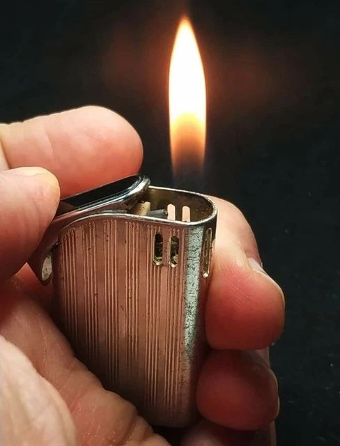 GENUINE VINTAGE GAS Lighter Ronson JAPAN Silver Colour Rare,Working £69 ...