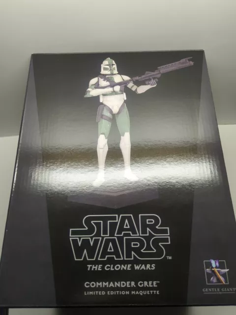 STAR WARS GENTLE Giant- The Clone Wars Commander Gree Maquette 312/1500 ...