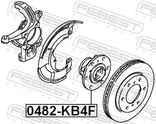 WHEEL HUB 0482-KB4F FOR MITSUBISHI L200/TRITON/STORM STRADA HUNTER 2.5L ...
