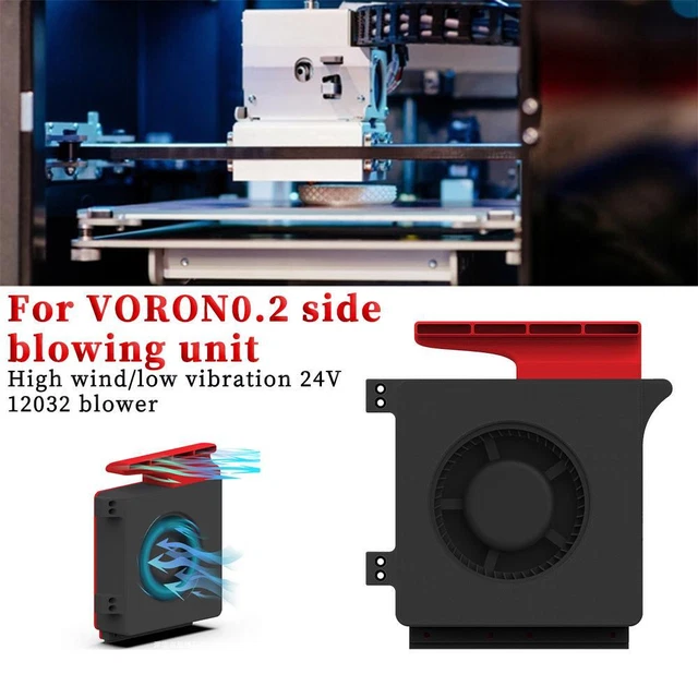 FOR VORON V0 Series 24V 12032 Model Auxiliary Cooling Fan Unit Side ...